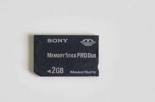 Карта памяти Sony memory stick pro DUO 2gb