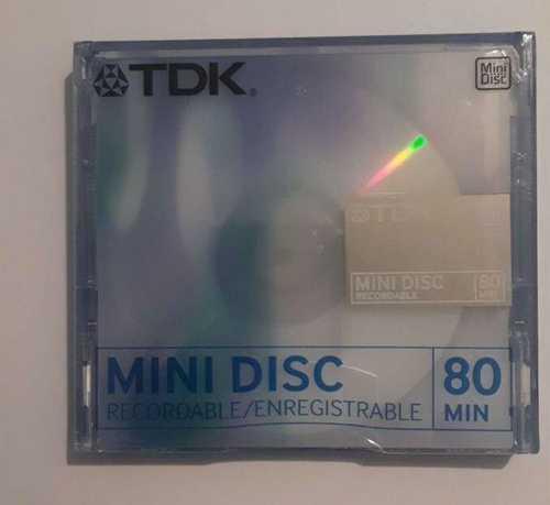 Tdk mini disc 80мим новый минидиск