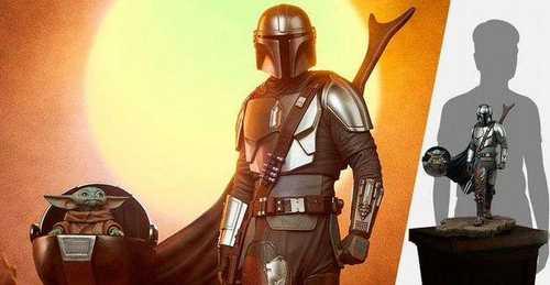 Статуя Mandalorian and GroguPremium Sideshow 1/4