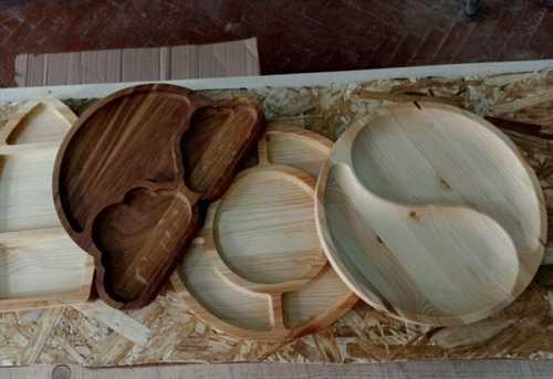 Тарелки деревянные
