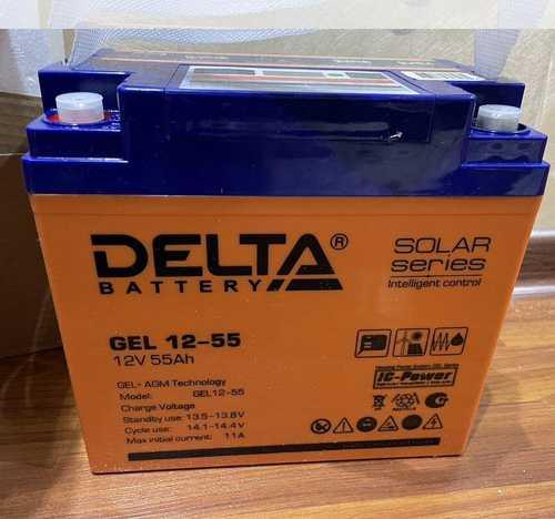 Аккумулятор delta gel 12-55