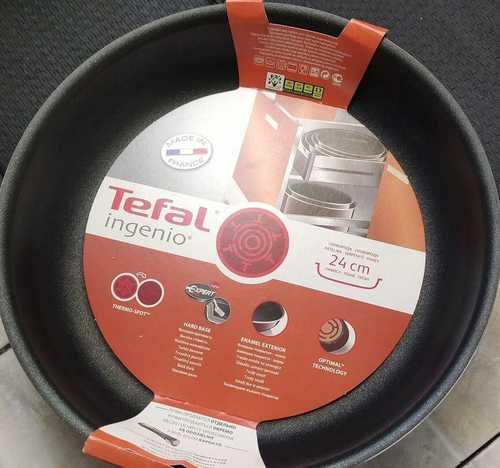 Сковорода tefal ingenio 24см шоколад