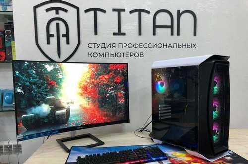 Игровой пк Титан Ryzen 7 2700 + SSD + RTX 3050 8Gb