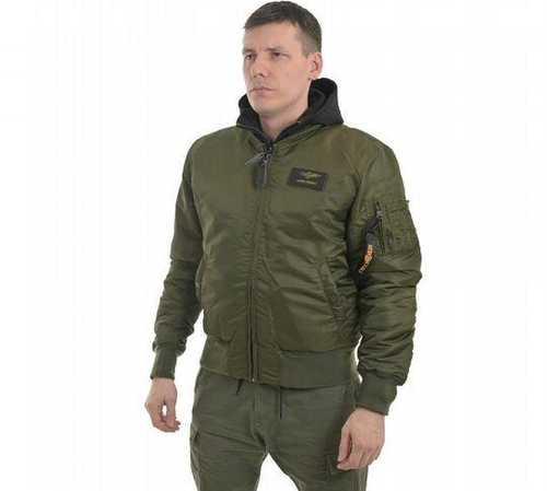 54043 Куртка Nord Denali Pilot Hooded, dark green