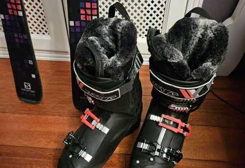 Горные лыжи salomon lava ботинки wedze wid