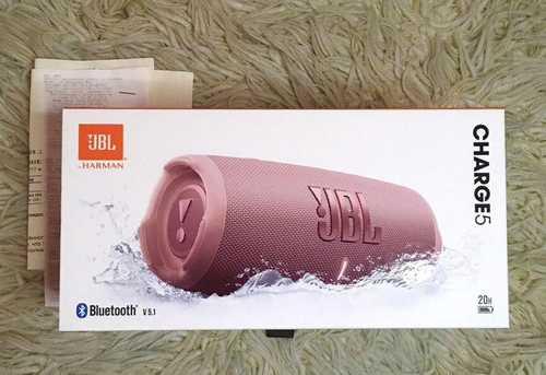 JBL charge 5 розовая новая чек гарантия