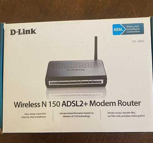 Adsl/Ethernet роутер c Wi-Fi D-Link DSL-2600U