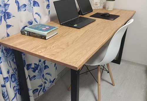 Компьютерный стол в стиле лофт из массива сосны