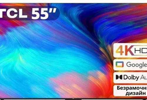 55" Телевизор TCL 55P635 черный 3840x2160, 4К Ultr