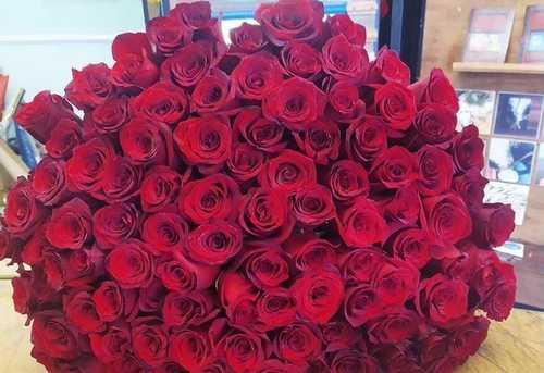 Букет из 59 красных роз Цветы Красноярск