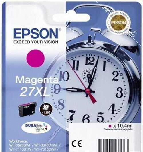 Картридж Epson T2713 C13T27134022 пурпурный (10.4м