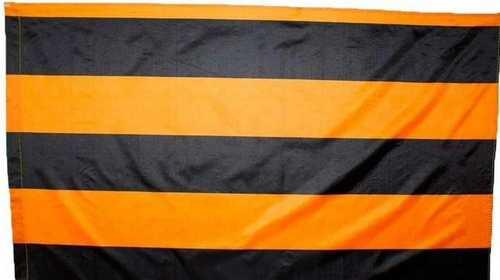 Флаг Георгиевская лента черно-оранжевый