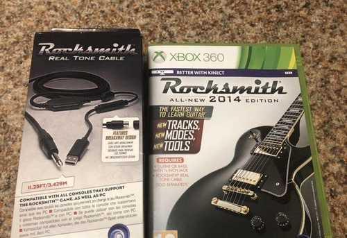 Rocksmith xbox360 комплект с кабелем