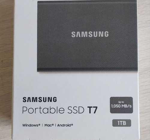 Внешний диск Samsung portable ssd t7 1tb