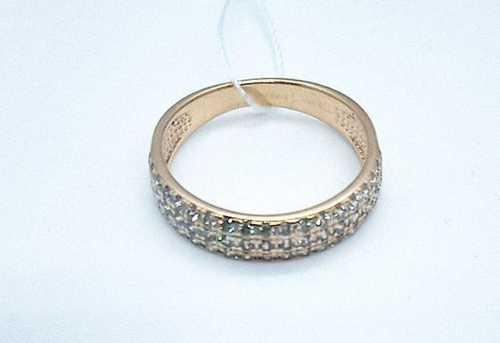 Золотое кольцо с фианитами 17 размер 585 проба