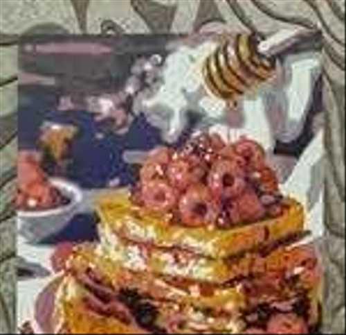 Картина Кпн-129 по номерам "Медовый десерт"