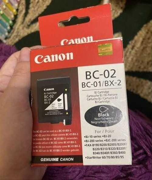 Картридж Canon BC-02/BC-01, BX-2