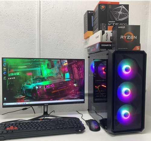 Мощный пк Ryzen 5 5600X/32GB/RTX 3060ti/Гарантия