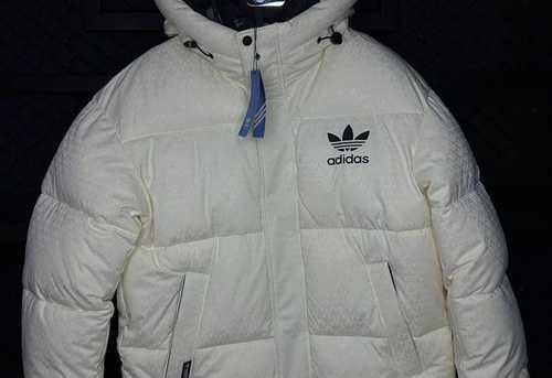 Куртка зимняя Adidas Monogram белая