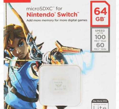 Карта памяти SanDisk для Nintendo Switch microSD