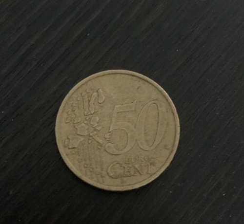 Монета 50 euro Cent 2003г
