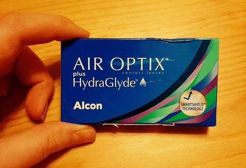 Открытая упаковка линз Air Optix HydraGlyde, -3.75