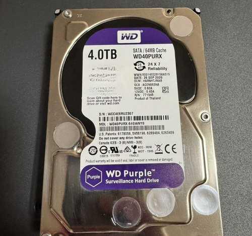 Жесткий диск western digital (WD) 4 tb