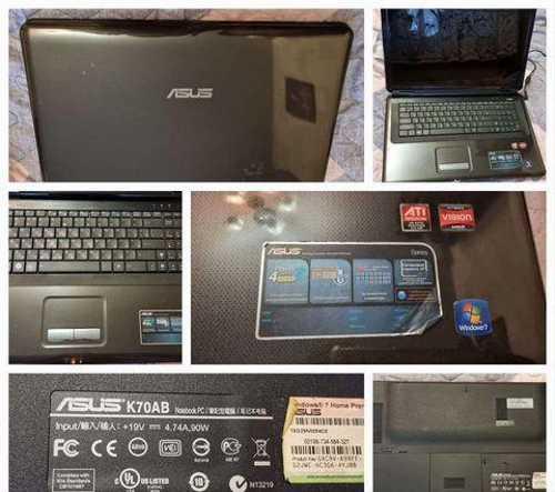 Ноутбук asus K70AB