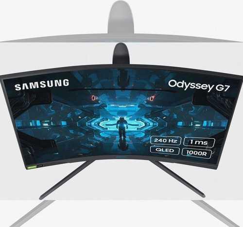 27 Игровой монитор Odyssey G7 G75T QHD, 240 Гц Чер