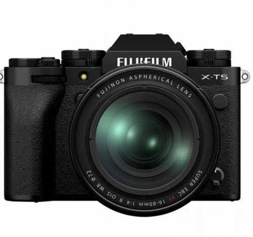 Fujifilm X-T5 Kit XF 16-80mm F4 R OIS WR Black