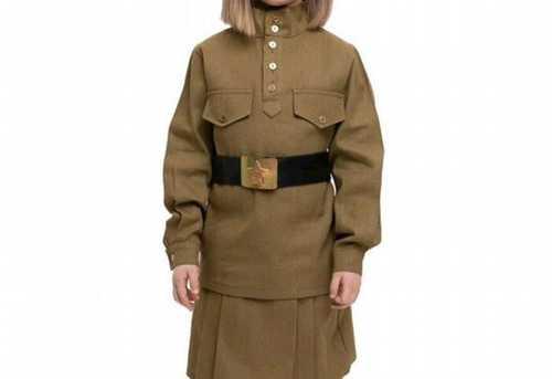 Детский военный костюм солдатки для девочки