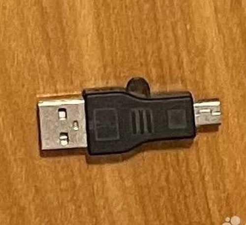 Переходник USB 2.0 A штекер - miniUSB штекер