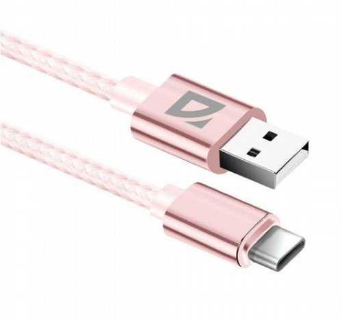 Кабель USB type-C Defender F85 87100PIN pink