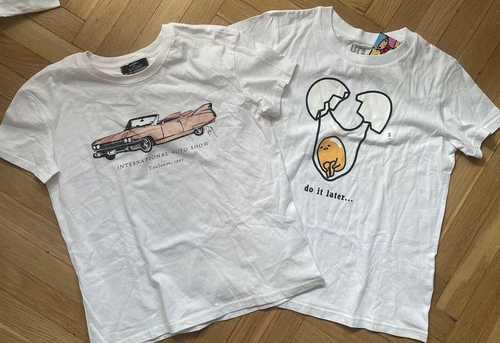 Две новые футболки Uniqlo и Bershka размер S
