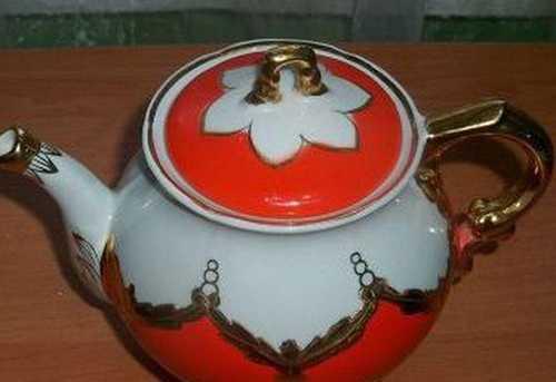 Заварочный чайник.Красный бутон.СССР