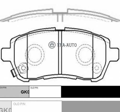 CTR GK0145 Колодки тормозные daihatsu 15- передн