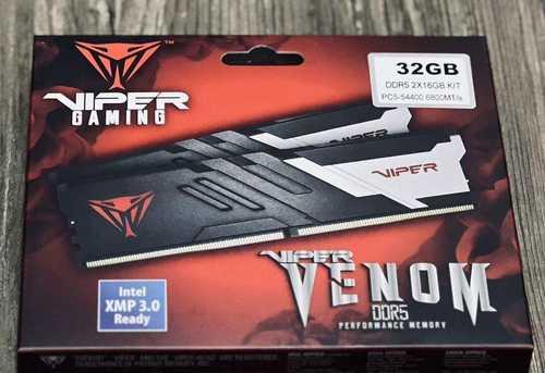 Patriot Viper Venom DDR5 32GB 6600 новая гарантия