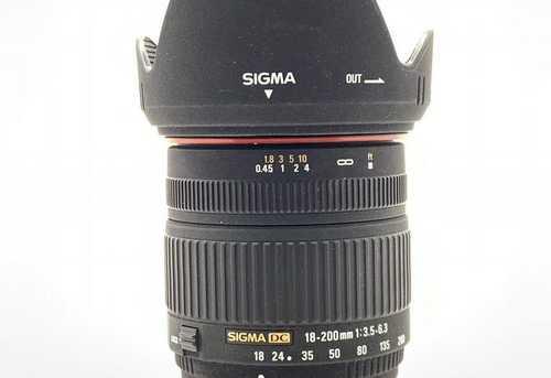 Объектив Sigma DC 18-200mm f3.5-6.3 для Nikon