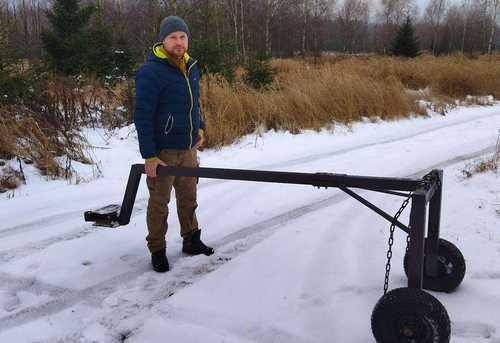 Прицеп для мотоблока для транспортировки брëвен
