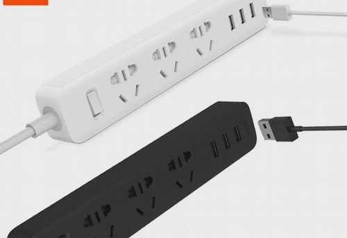 Удлинитель Xiaomi Mi Power Strip (3 розетки, 3 USB