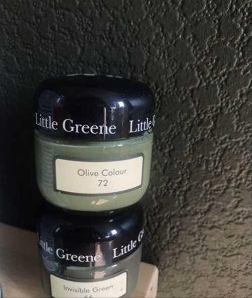 Little Greene пробники для выкрасов зеленые