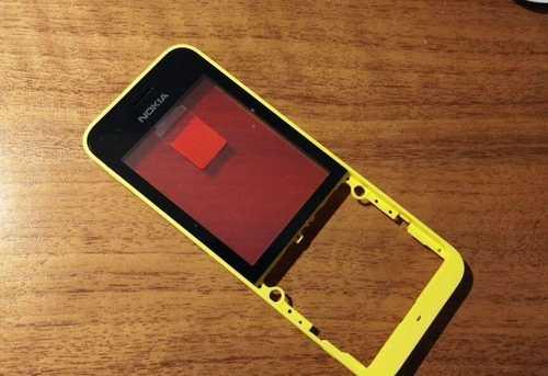 Nokia 220 передняя панель yellow оригинал