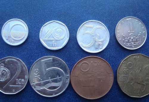 Чехия. Набор монет из обращения