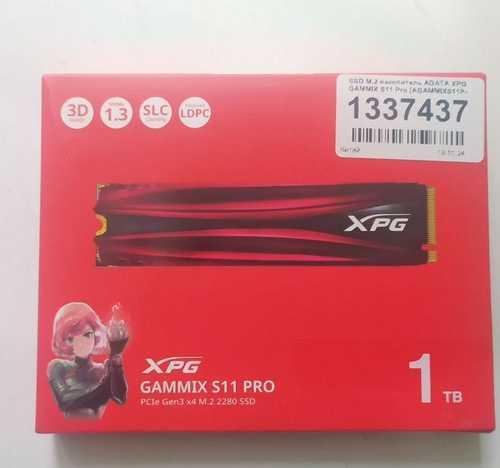 Ssd m2 nvme 1tb adata XPG gammix S11 Pro