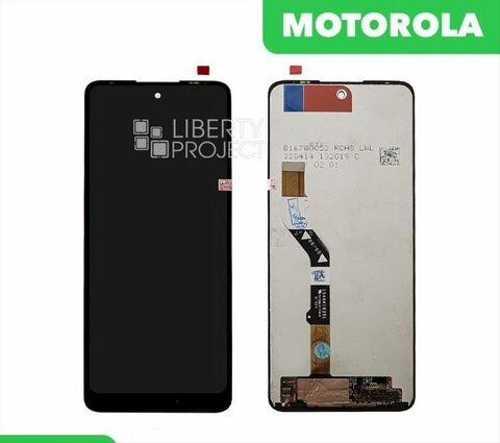 Дисплей для Motorola G60s чёрный, PQ (переклейка)
