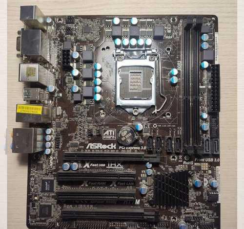 Материнская плата asrock h77m