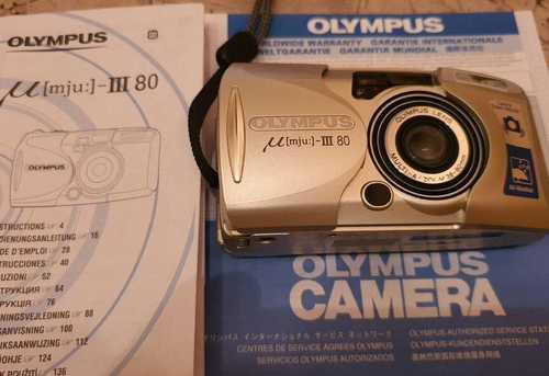 Компактный фотоаппарат olympus mju-lll 80