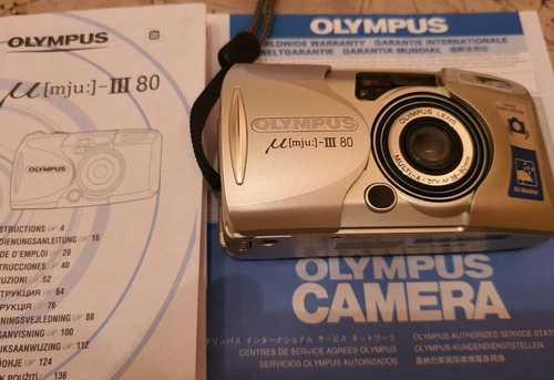 Компактный фотоаппарат olympus mju-lll 80