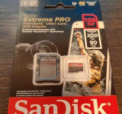 Флешка SanDisk Extreme PRO microsdxc UHS-I Card