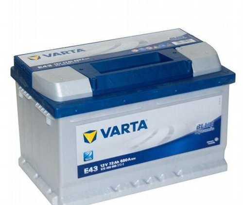 72 А/ч Аккумулятор Varta Blue Dynamic E43
